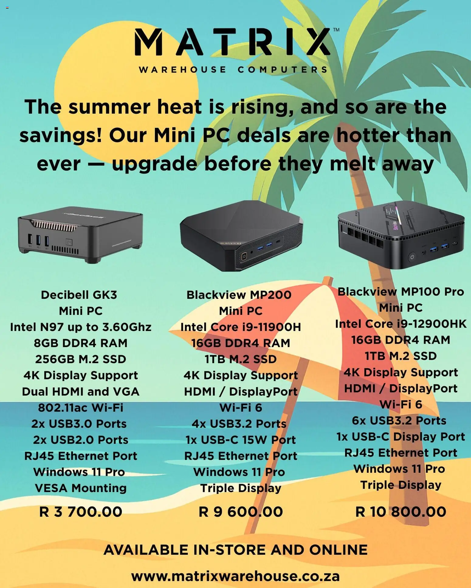 Matrix Warehouse Mini PC deals from 14/11/2025 ⇒ Promotions
